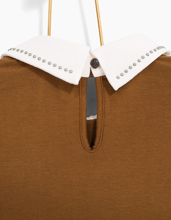 Girls' T-shirt with collar