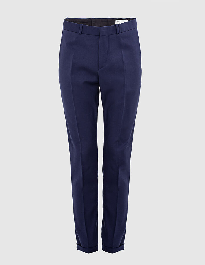 Men's indigo chino suit trousers IKKS