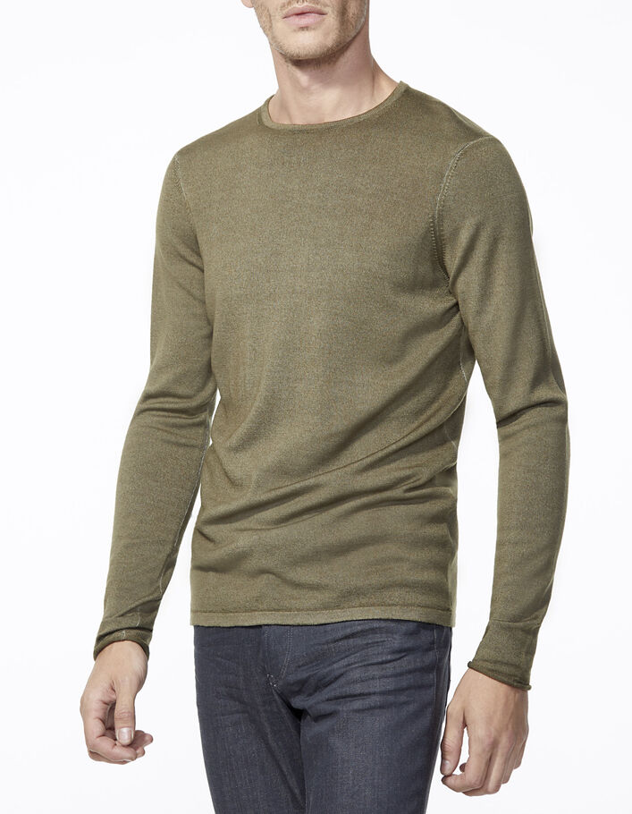Men's khaki sweater