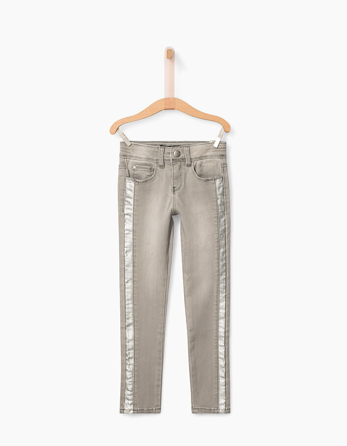 Girls' grey skinny jeans