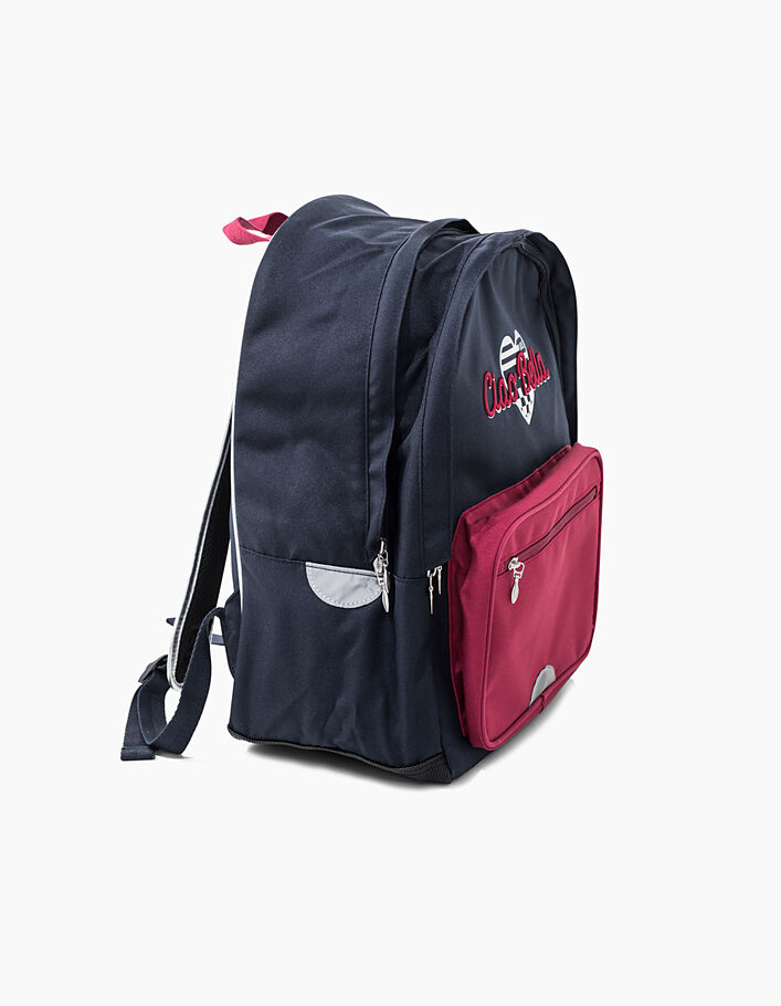 Girls navy IKKS Ciao Bella backpack