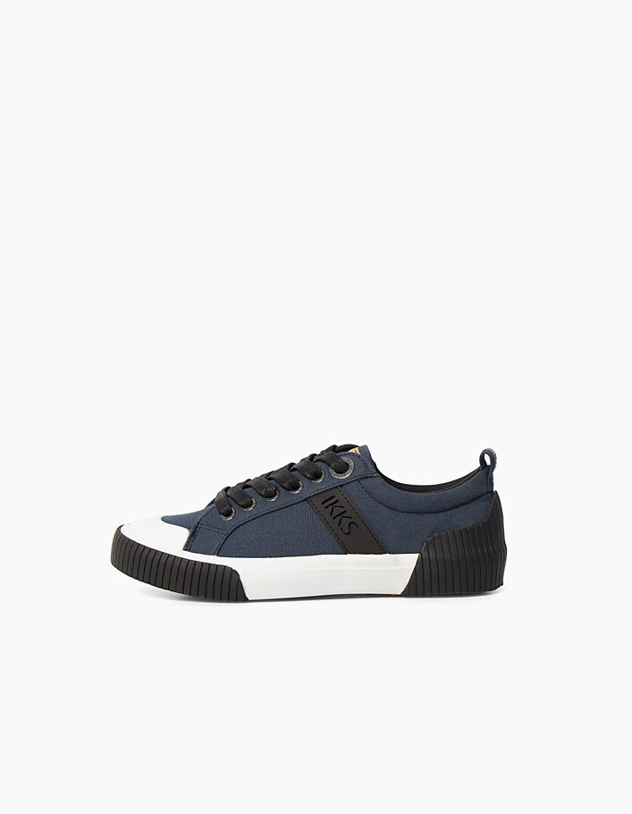Boys’ navy trainers