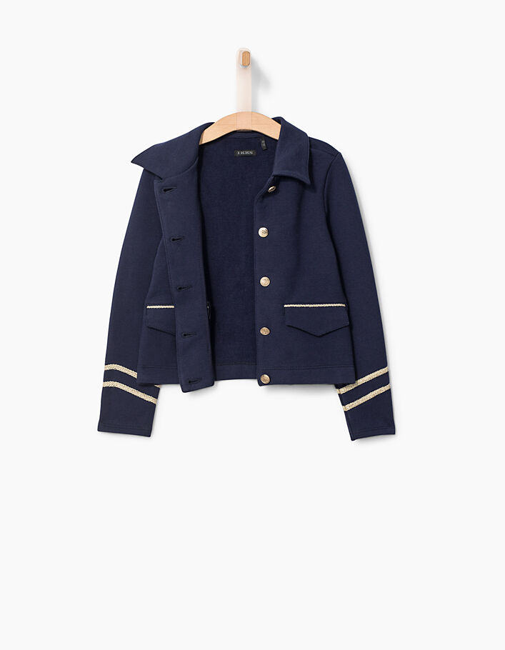 Girls’ inky blue cardigan