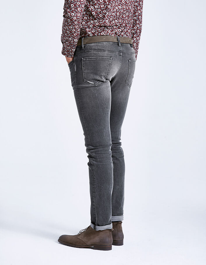 Jean slim gris anthracite Homme