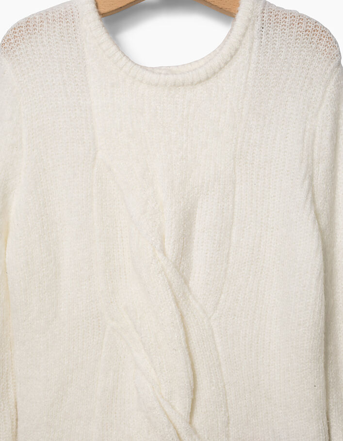 Girls' white sweater