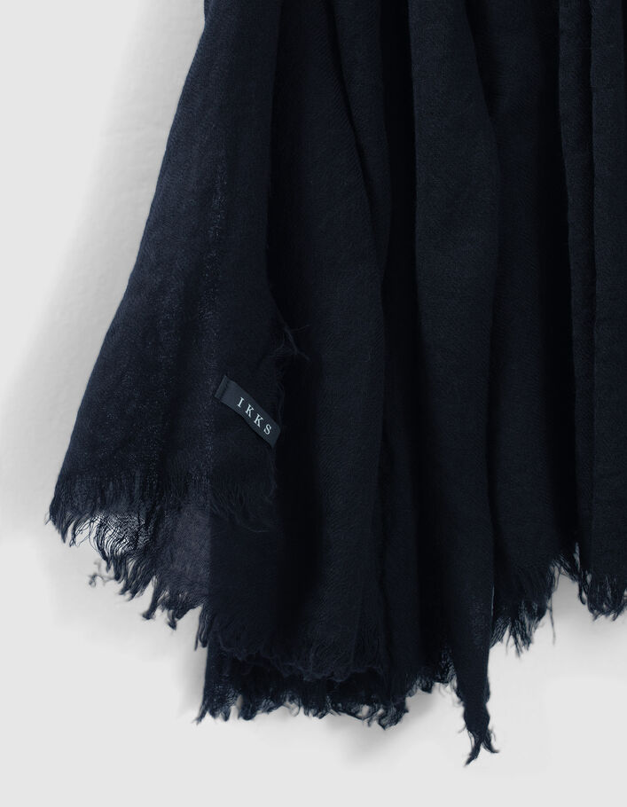Women’s black pure wool Pure Edition scarf