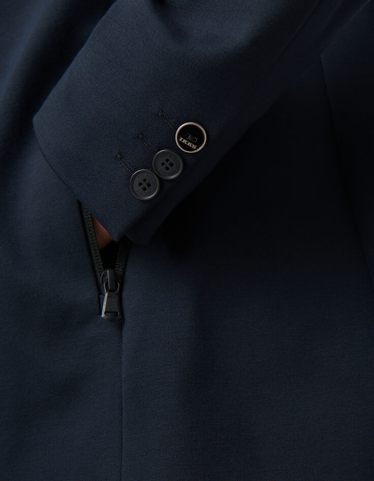 Men's navy Interlock suit jacket IKKS