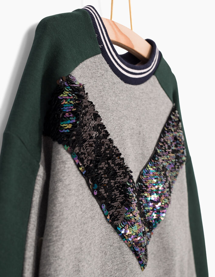 Girls’ sequin sweatshirt