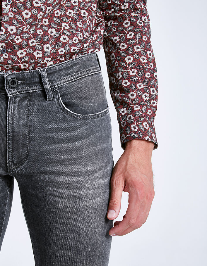 Jean slim gris anthracite Homme