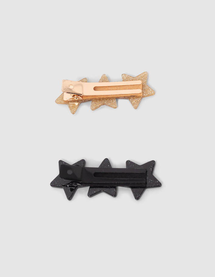Girls’ glittery star hair clips