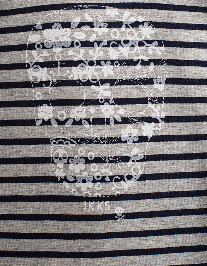 Girls’ navy lurex biker-style cardigan