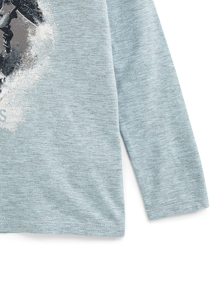 Boys’ ice blue wolf graphic T-shirt