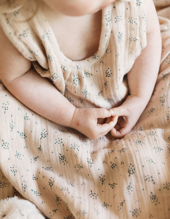 Gigoteuse été écrue gaze coton bio 0-6m GABRIELLE PARIS