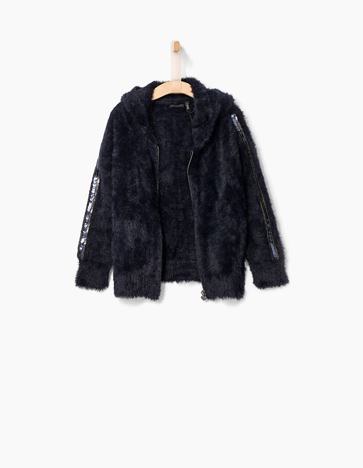 Girls’ fluffy cardigan