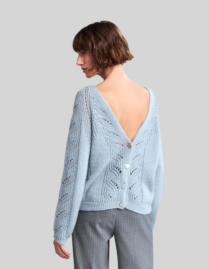 Women's reversible storm cardigan front/back