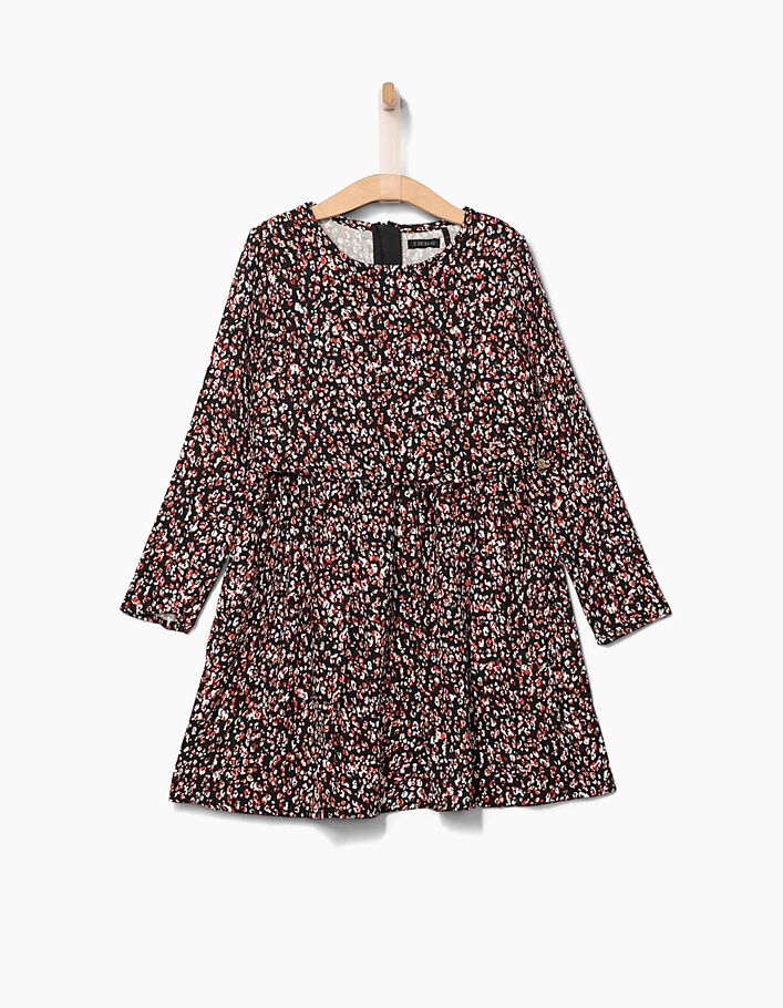 Girls' leopard dress