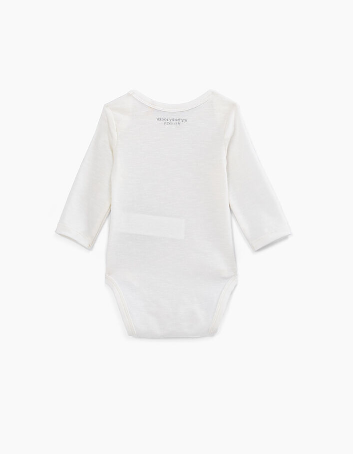 Body blanco roto para personalizar de algodón bio bebé