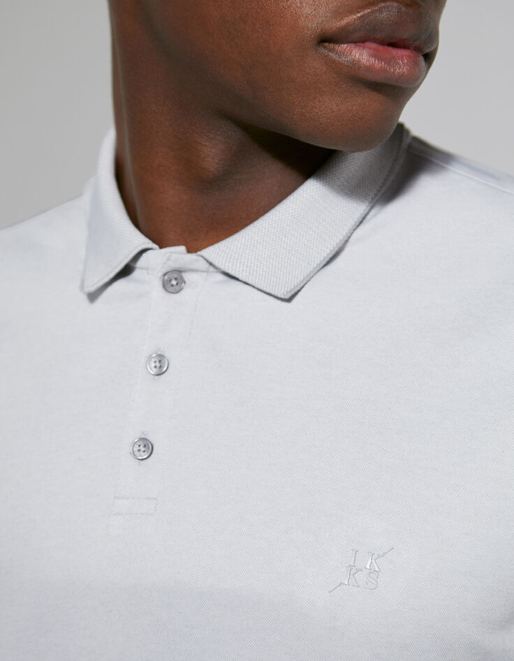 Polo gris métal Homme IKKS