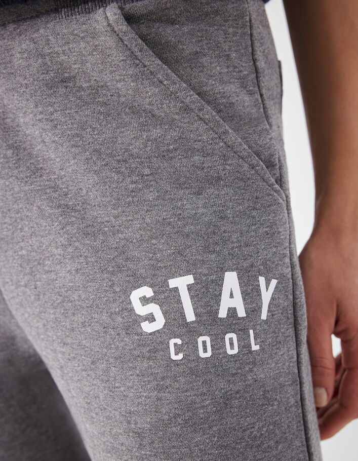 Women’s grey joggers with elasticated cuffs