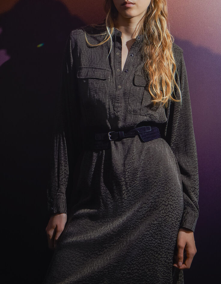 Robe lichen jacquard motif army vibes Femme IKKS