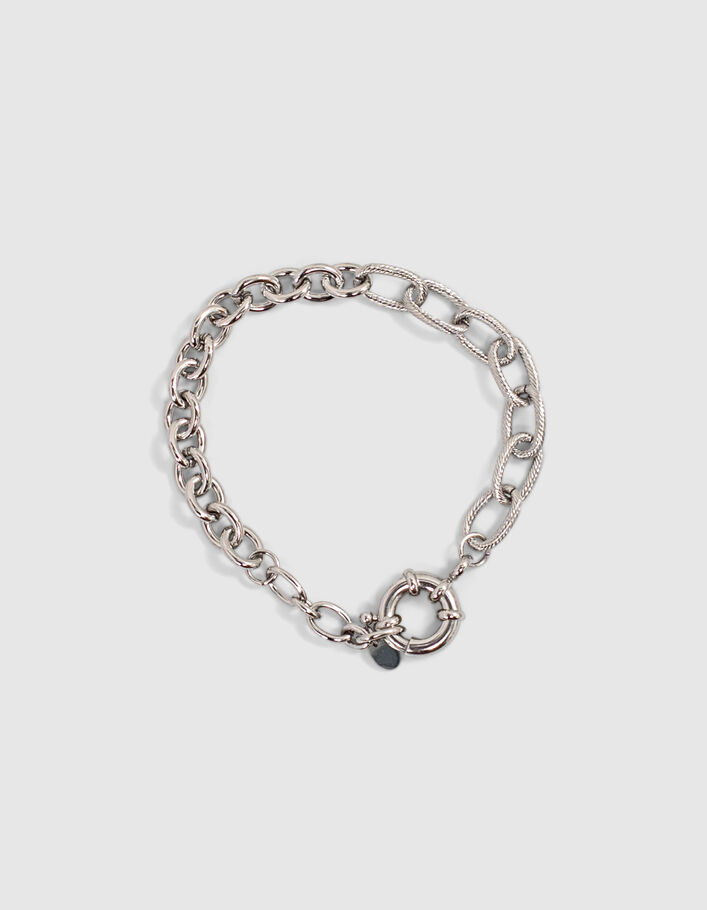 Pulsera rock mix cadenas mujer