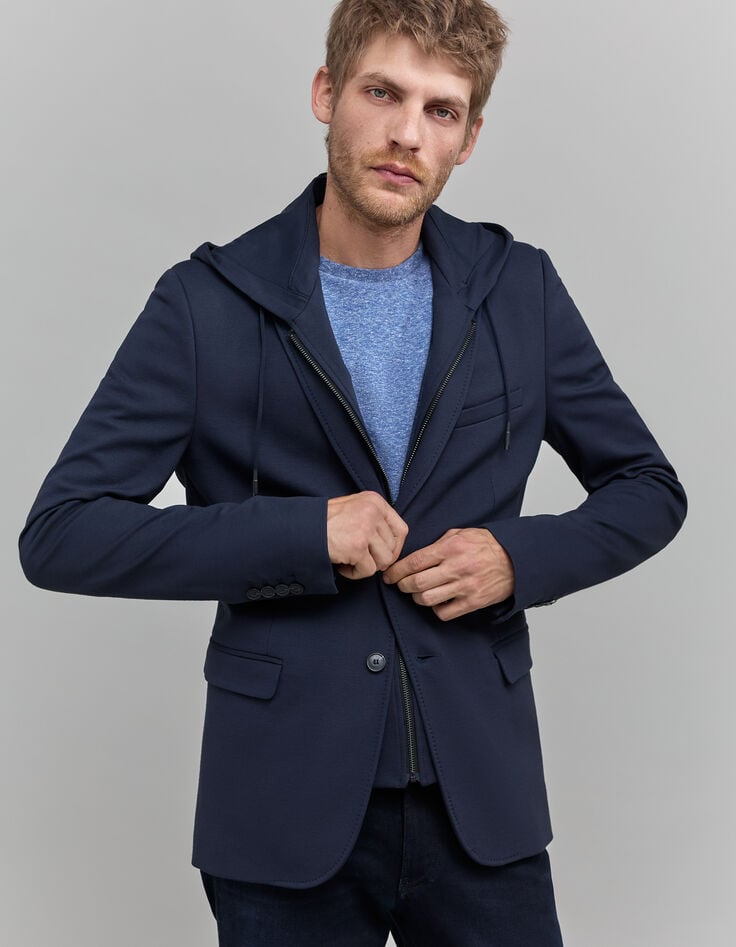 Chaqueta azul marino de hombre con revestimiento extraíble IKKS