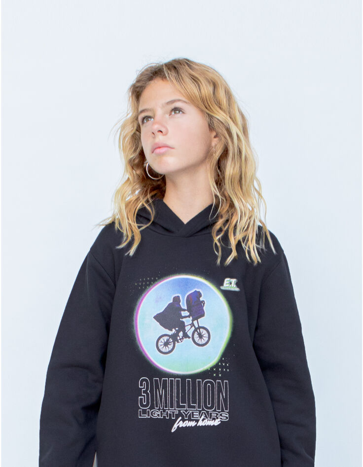Boys’ grey hoodie with ET the Extra-Terrestrial image IKKS