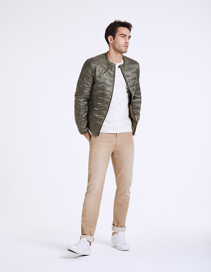 Men's khaki padded jacket