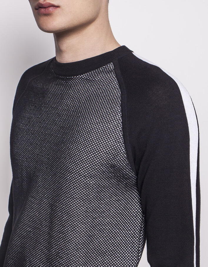 Men's two-colour sweater