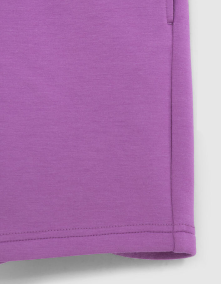 Boys’ purple techfleece sweatshirt fabric Bermuda shorts