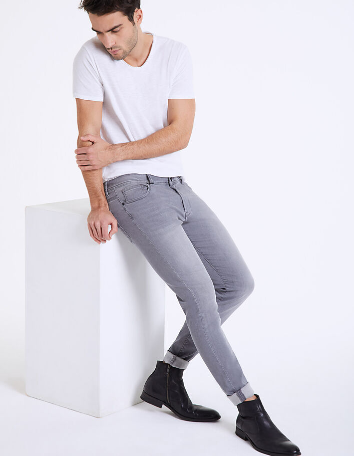 Jean skinny gris foncé Sonoma Homme