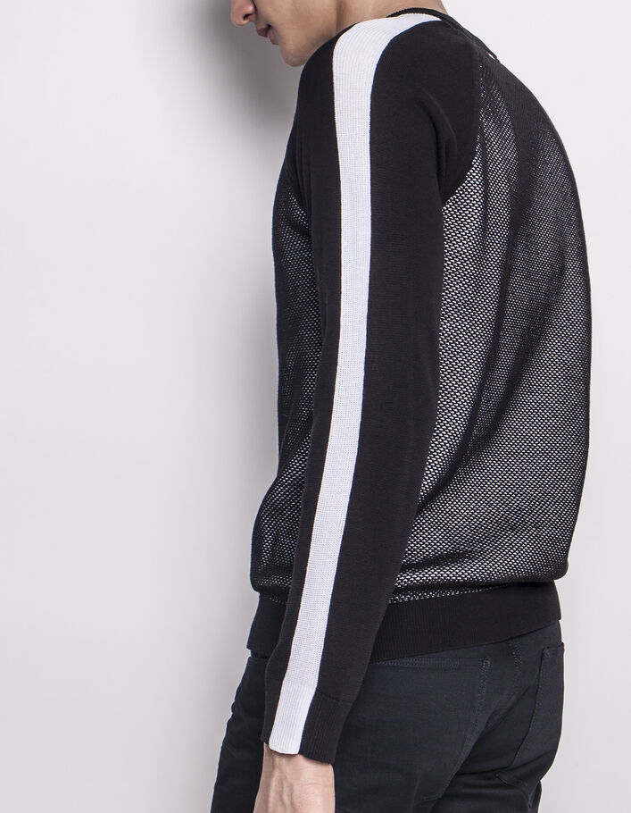 Men's two-colour sweater