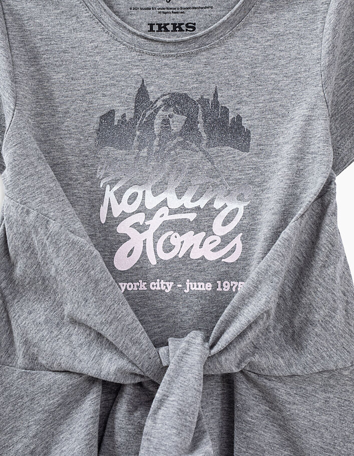 Girls’ grey ROLLING STONES dress to tie