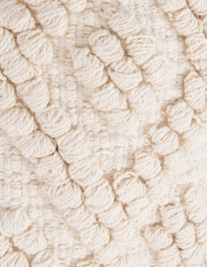 Girls’ ecru punch needle-style telephone bag