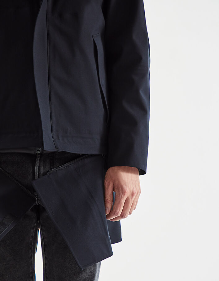 Men’s dark blue WATERPROOF 2-in-1 parka with padded jacket