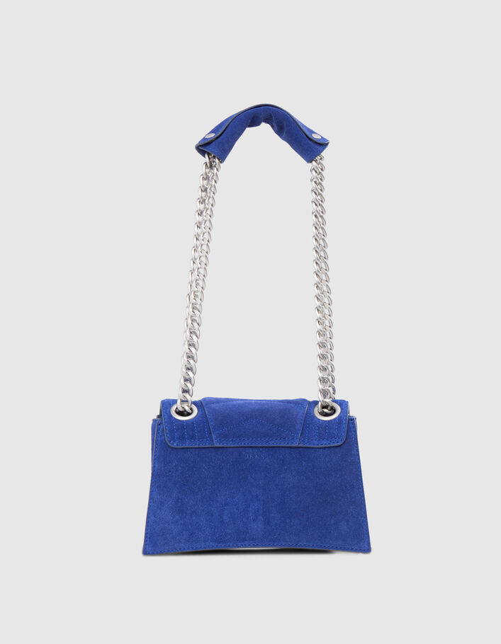 THE 1. POP COLOUR Women's cobalt suede quilted Size S bag