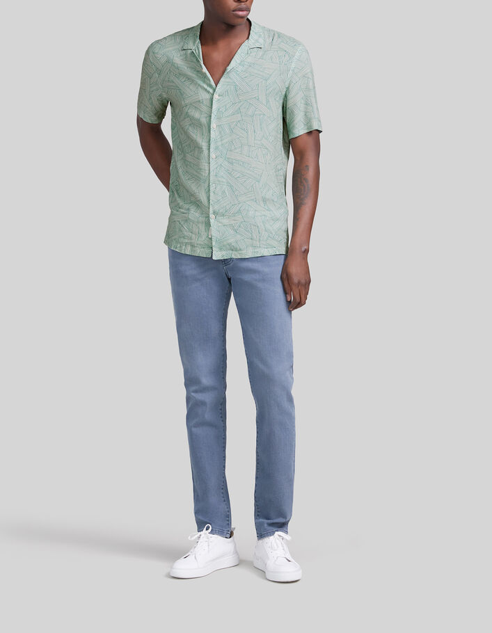 Camisa REGULAR petrol LENZING™ ECOVERO™ bambúes hombre