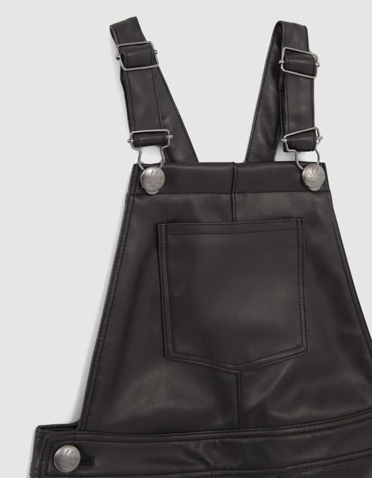 Girls Black Rock Vibe Dungarees Ikks