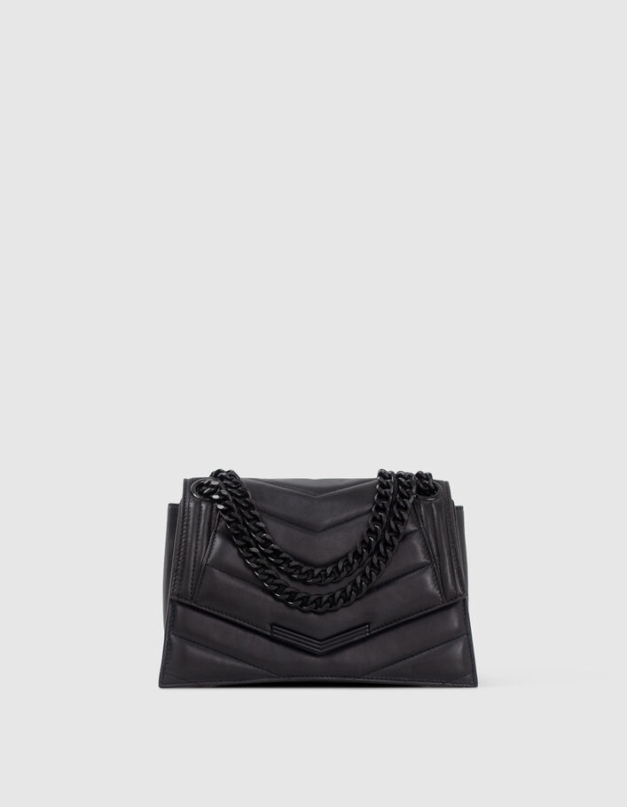 Sac THE 1 Timeless noir cuir matelassé Taille M Femme
