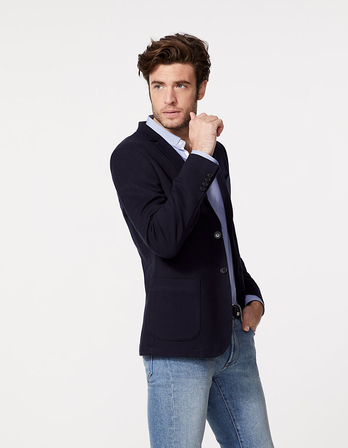 Men’s navy knit jacket