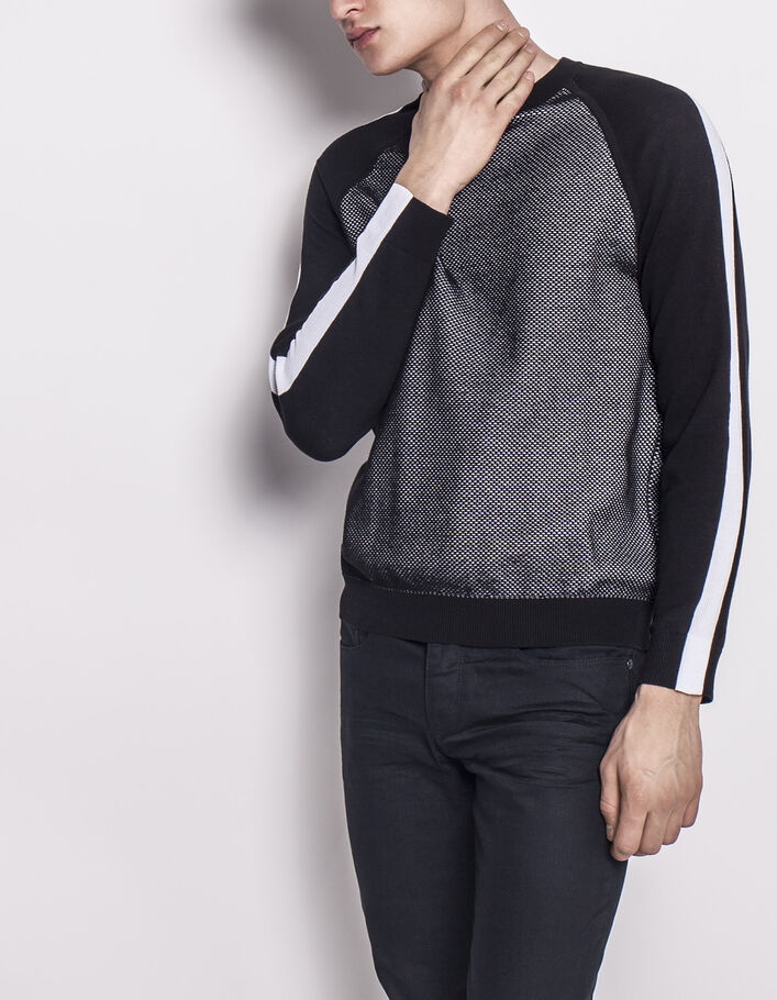 Men's two-colour sweater