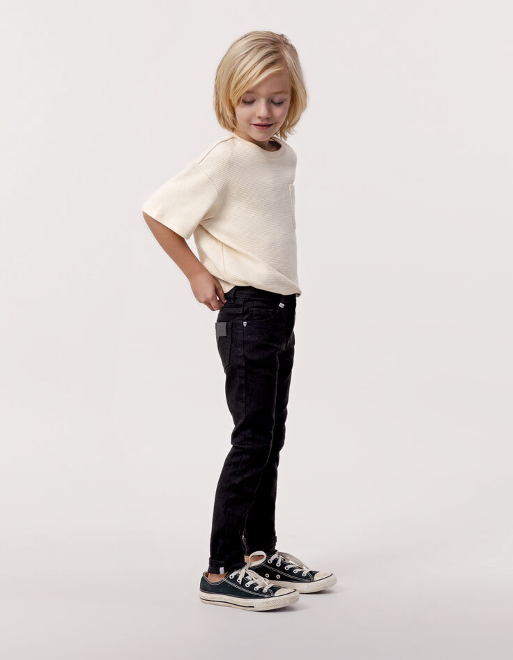 Boy’s black SKINNY jeans with jacron lightning IKKS