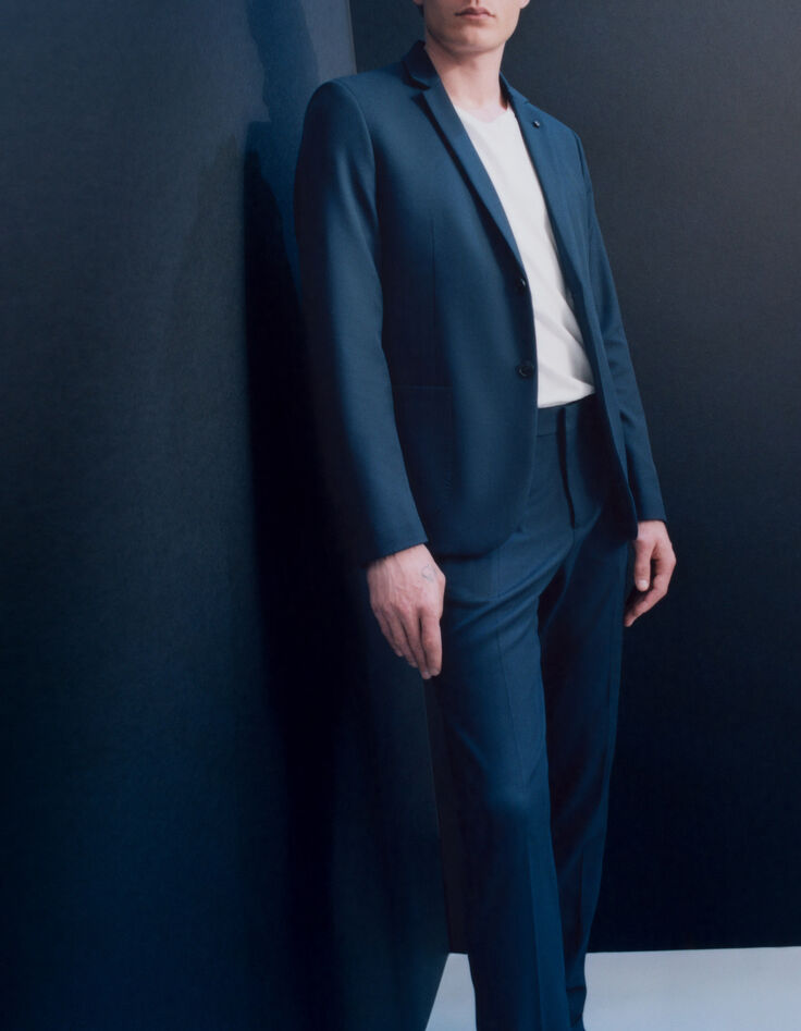 Men’s navy TRAVEL SUIT jacket IKKS
