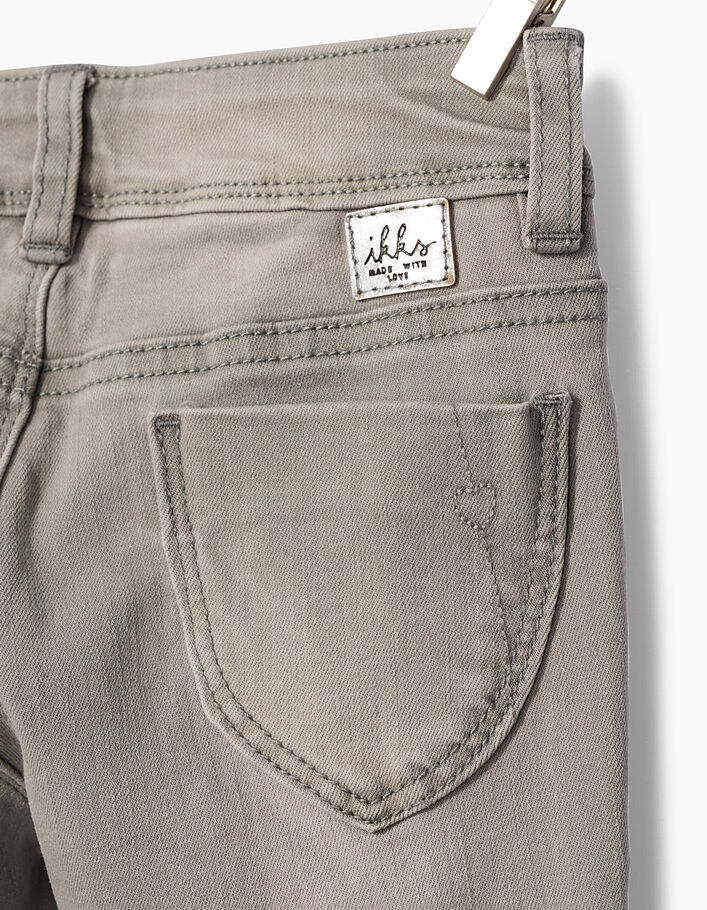 Girls' grey skinny jeans
