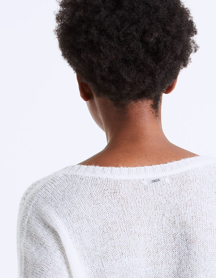 Women's fluffy wool sailor sweater