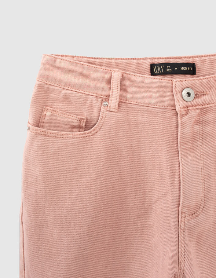 Girls’ powder pink mom jeans