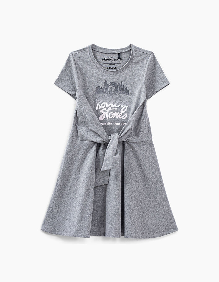 Girls’ grey ROLLING STONES dress to tie