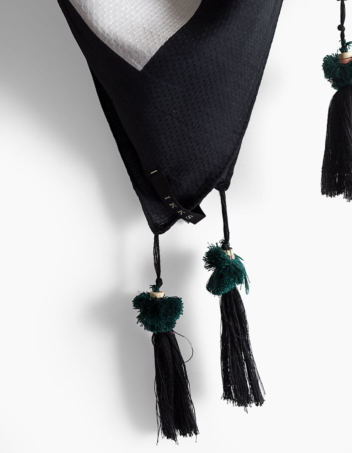 Women’s tropical print 100% modal square scarf