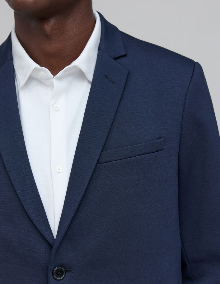 Men's navy Interlock suit jacket