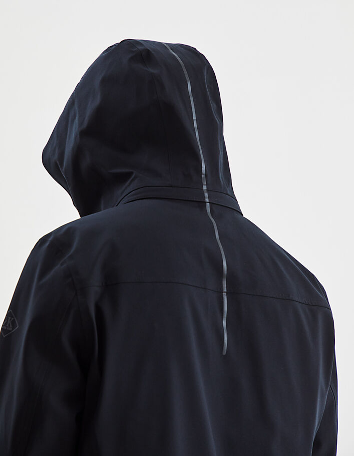 Men’s dark blue WATERPROOF 2-in-1 parka with padded jacket